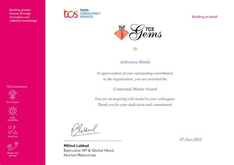 Aishwarya Shinde On Linkedin Contextual Master Award
