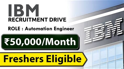 NEW JOBS UPDATES IBM Recruitment Drive For Freshers Entry Level Automation Engineer