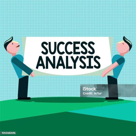 보여주는 성공 분석 글을 참고 판매 또는 수익 증가 확인 하기 위해 만드는 그래프를 보여주는 사업 사진 개발에 대한 스톡 벡터