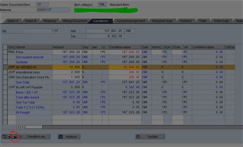 Solved Vat Condition Record Missing Sap Community