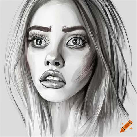 Scared Girl Drawing Easy Step By Step