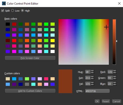 Using The Lut Editor