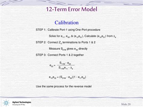Ppt Network Analyzer Error Models And Calibration Methods By Doug