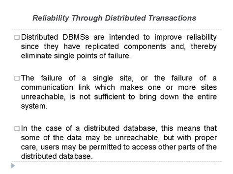 Chapter One Introduction Distributed Database System DDBS Technology