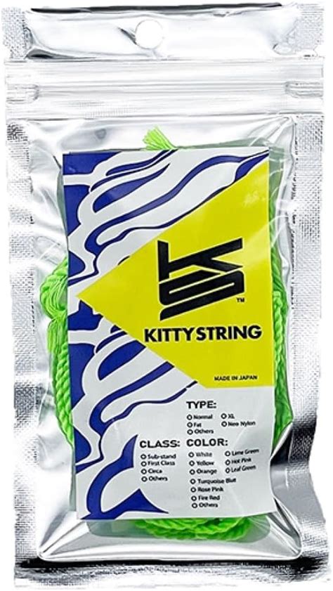 Amazon Com Kitty String First Class Pack Of 10 Yo Yo String XL YoYo String Lime Green