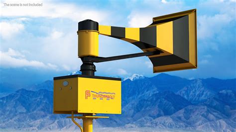 Tornado Siren Black 3d Model 24 3ds Blend C4d Fbx Max Ma Lxo