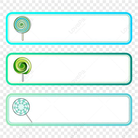 이름 스티커 일러스트 귀여운 스타일 녹색 롤리팝화려한상표 Png 일러스트 무료 다운로드 Lovepik
