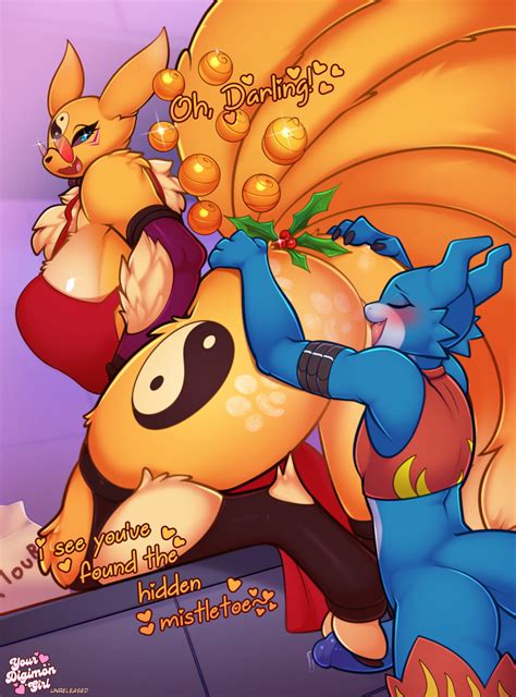 Rule 34 Apron Armor Big Ass Big Breasts Big Butt Black Legwear Blush Bottomless Digimon