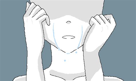 Anime Bases Crying Base Anime Crying Base By Pose Pixilart Base By