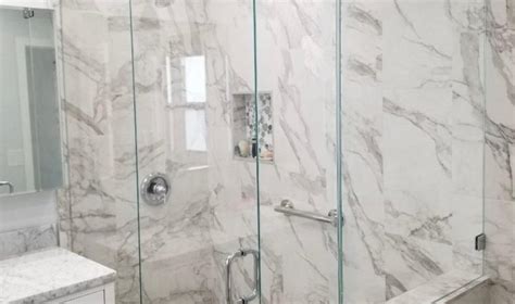 Glass Shower Enclosures With Half Wall Frameless Shower Doors