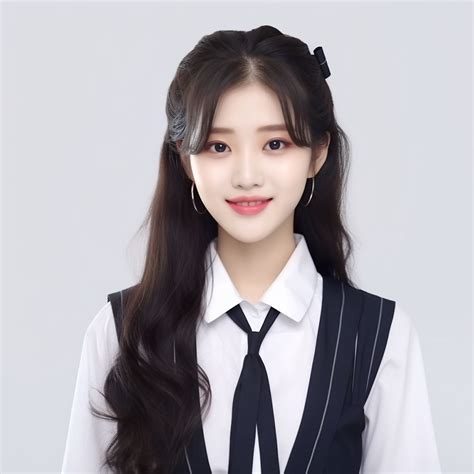 甜美韩系证件照 梨七i 站酷zcool