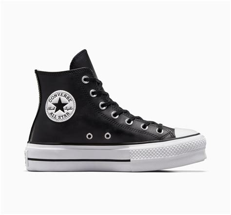 Chuck Taylor All Star Lift Platform Leather Womens High Top Shoe