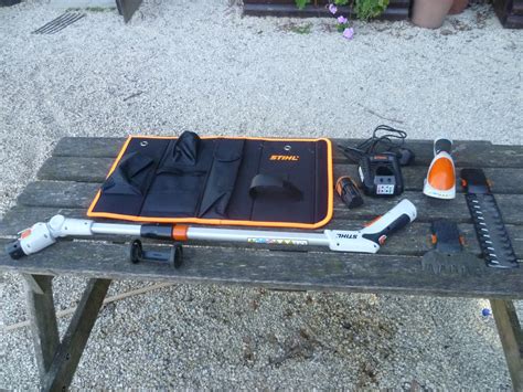 Worcester College Gardeners Stihl Hsa Cordless Shrub And Grass Shears