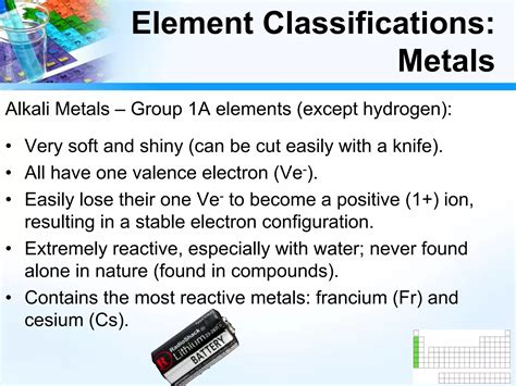 Element Classification PPTX Chemistry Science