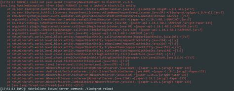[bug] Could Not Pass Event Inventorymoveitemevent To Blockprot V1 0 4 · Issue 131 · Spnda