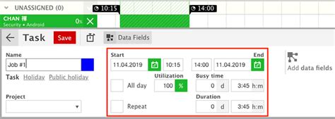 task timing — resource planning software ganttic