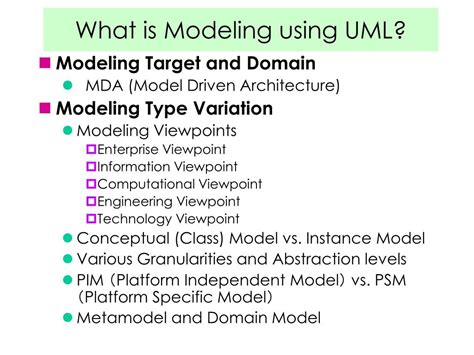 Ppt The Concept Of Metamodel On Uml Meta Modeling A Working Model