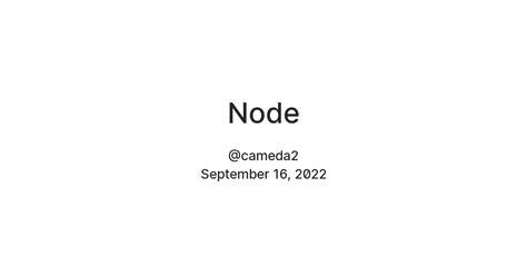 Node — Teletype