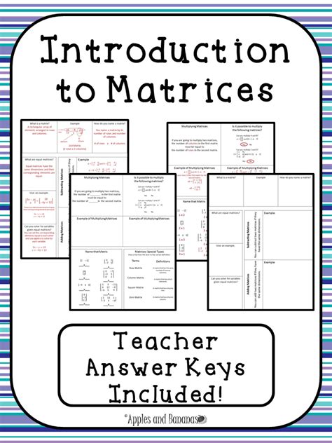 Scalar Multiplication Of Matrices Worksheet Maths Worksheets Ks2