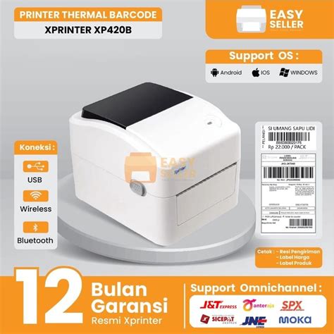 Jual Printer Barcode Label Thermal Xprinter Xp 420b Support Usb