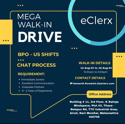 Hemanth H Kumar On Linkedin Hi Connections Eclerx Is Hashtag Hiring 🏢 Walk In Drive 15 Aug 24 To…