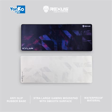 Rexus Gaming Mousepad Kvlar T10 Speed Edition 80x30cm Thickness 3mm Xl Waterproof Mouse Pad T 10