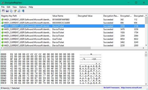 Decrypt Encrypted Registry Data With EncryptedRegView