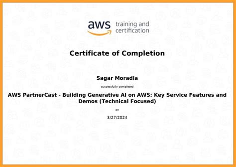 Sagar Moradia On Linkedin Aws Generativeai Innovation Learning