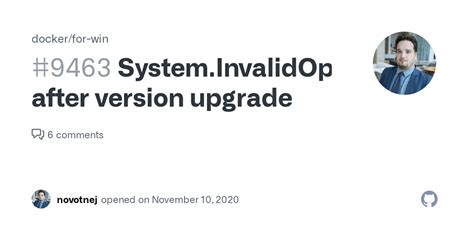 System Invalidoperationexception After Version Upgrade · Issue 9463