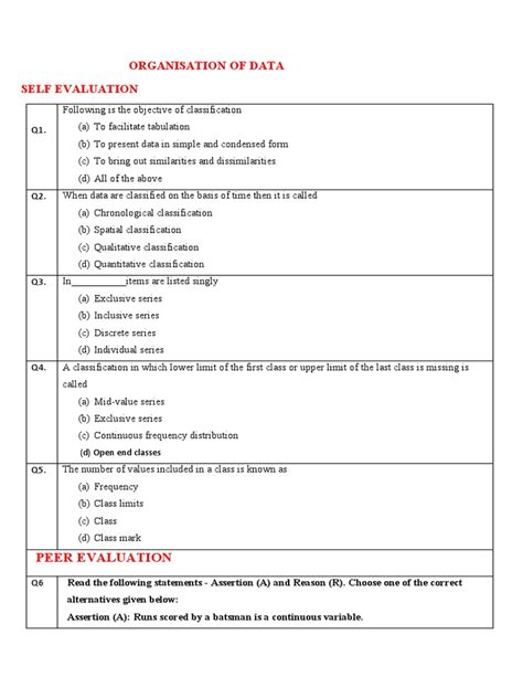 Assignment Organisation Of Data Pdf Statistics Applied Mathematics