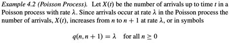 Solved Example 4 2 Poisson Process Let X T Be The Number Chegg Com