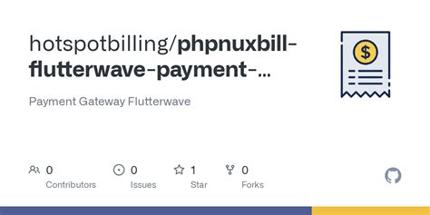 Github Hotspotbillingphpnuxbill Flutterwave Payment Gateway Payment