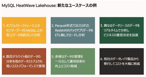 オラクル、「mysql Heatwave Lakehouse」の一般提供を開始 Zdnet Japan