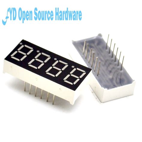 20pcs 4bit 4 Bit Common Cathode Digital Tube 0 36 0 36 Inch Red Led Digit 7 Segment Shopee