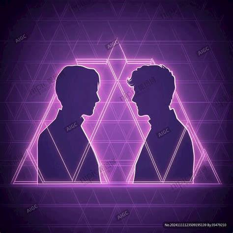 Ai创作图渐变会议 两个人剪影 彩色渐变会议 辩论海报 多边形婚礼 多边形舞台 面霓虹灯 心灵对话 异性背景 夜总会设计 双人头像 同体意识 概念夜店 炫酷会议 双重性格 昵图网