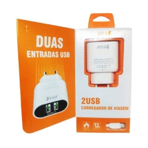 Carregador Turbo Para Tipo C Kaidi Com 2 Usb Ultra Rapido Submarino