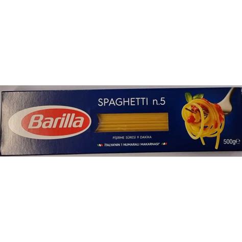 Barilla pasta Spaghetti nr.5 500g - Velkommen til Dagligvare på nett ...