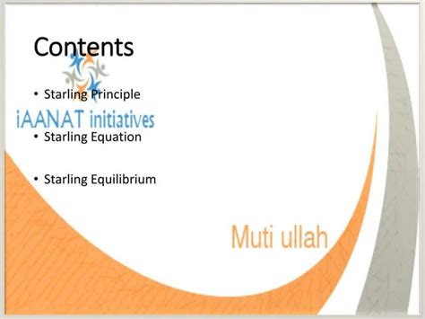 Starling Forces Pptx Physics Science