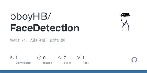 Github Bboyhb Facedetection