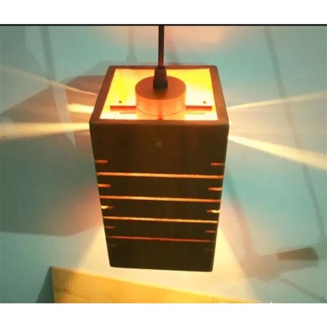 Jual Kap Lampu Kotak Lampu Gantung Kotak Lampu Kayu Shopee Indonesia