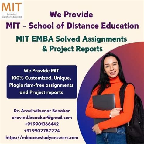 Mit Mba Project Reports Mit Mba Solved Assignments Mit Emba Customized Assignments