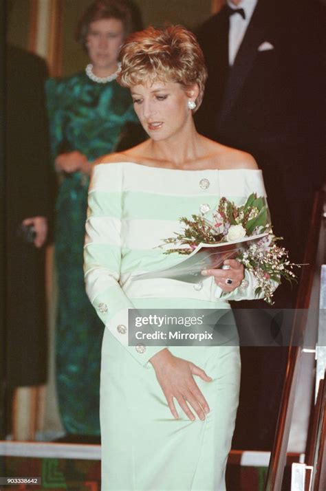 The Princess Of Wales Princess Diana Arrives At The West End Odeon