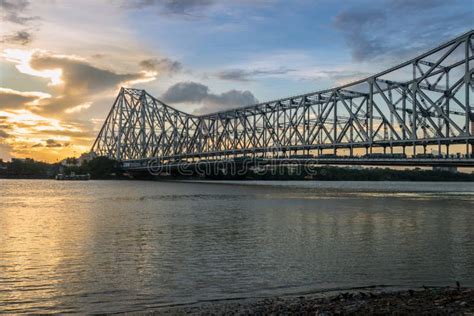 Howrah Bridge On The River Ganges Also Known As The River Hooghly At