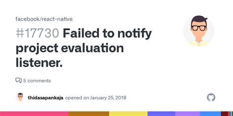 Failed To Notify Project Evaluation Listener · Issue 17730 · Facebookreact Native · Github