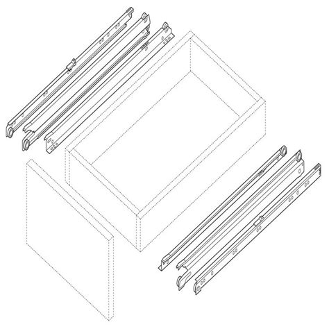 Blum E V In Blum Standard E Epoxy Drawer Slide Cream
