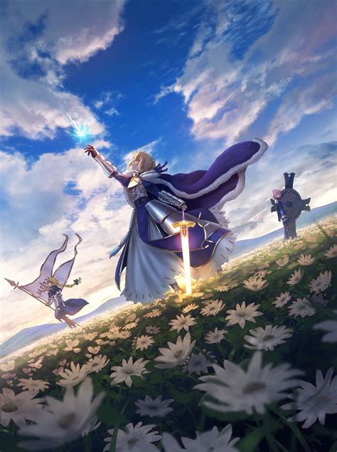 Artoria Pendragon Saber Mash Kyrielight And Jeanne D Arc Fate And More Drawn By Asagi