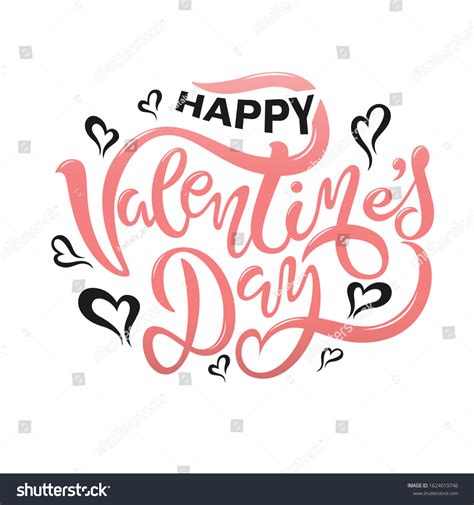 Valentines Day Card Set Hand Drawn Stock Vector Royalty Free