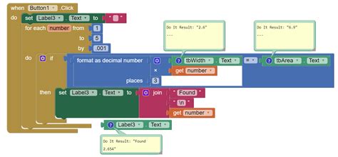 How Do You Use For Each Number From To By Trial Method MIT App Inventor Help