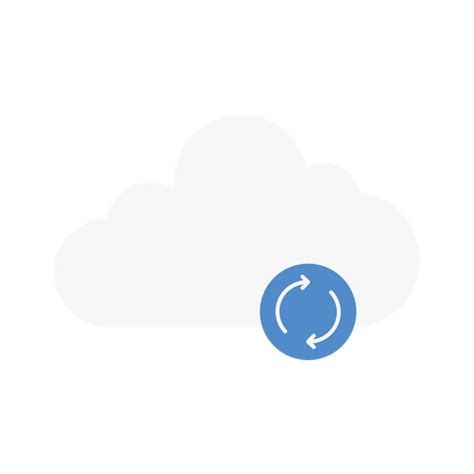 Sync Cloud Icon Download In Flat Style