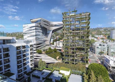 Morphosis Design Sculptural Mixed Use Development For Sunset Strip